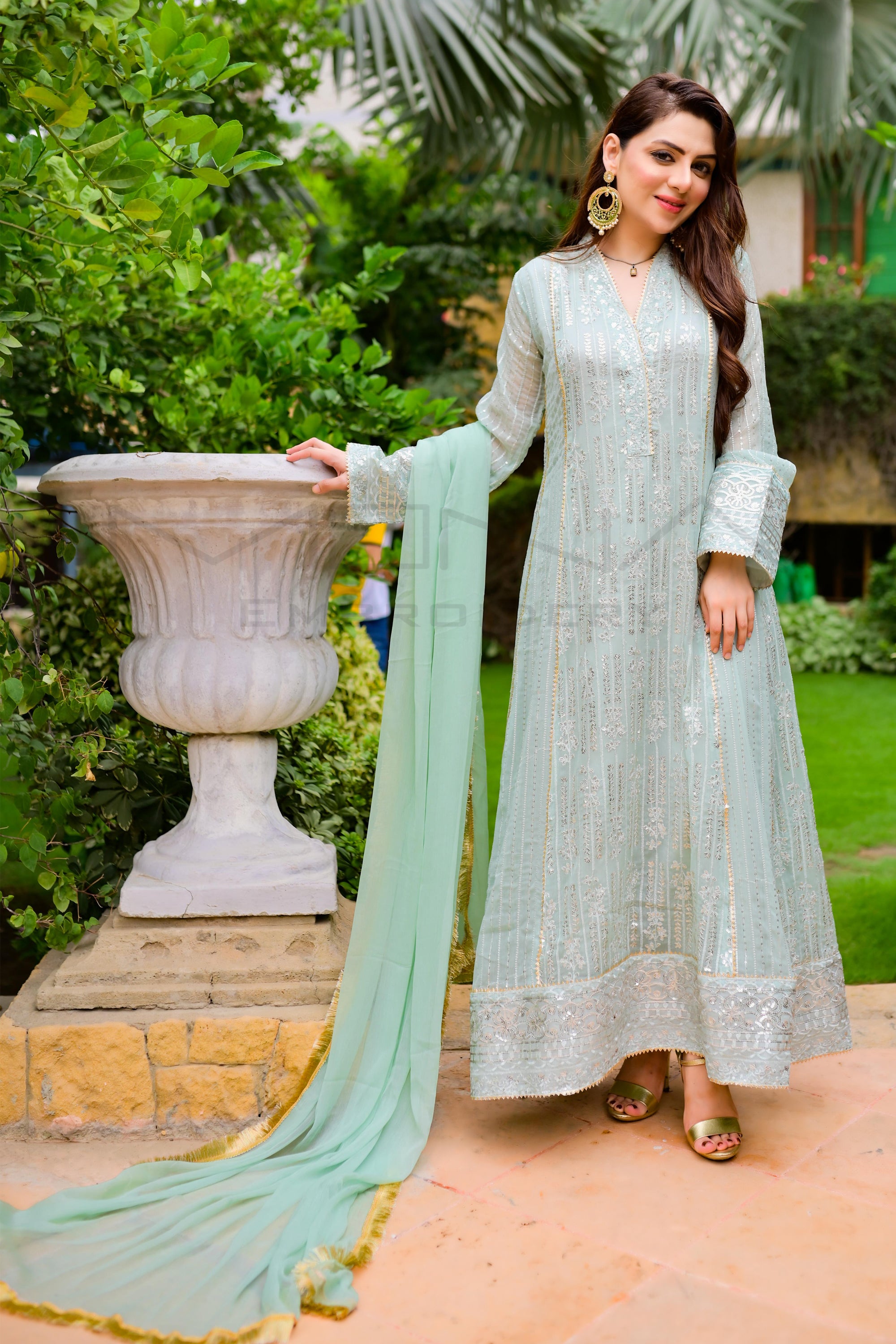 Pakistani Party Wear Dresses | Elegant Embroidery Designs Dress