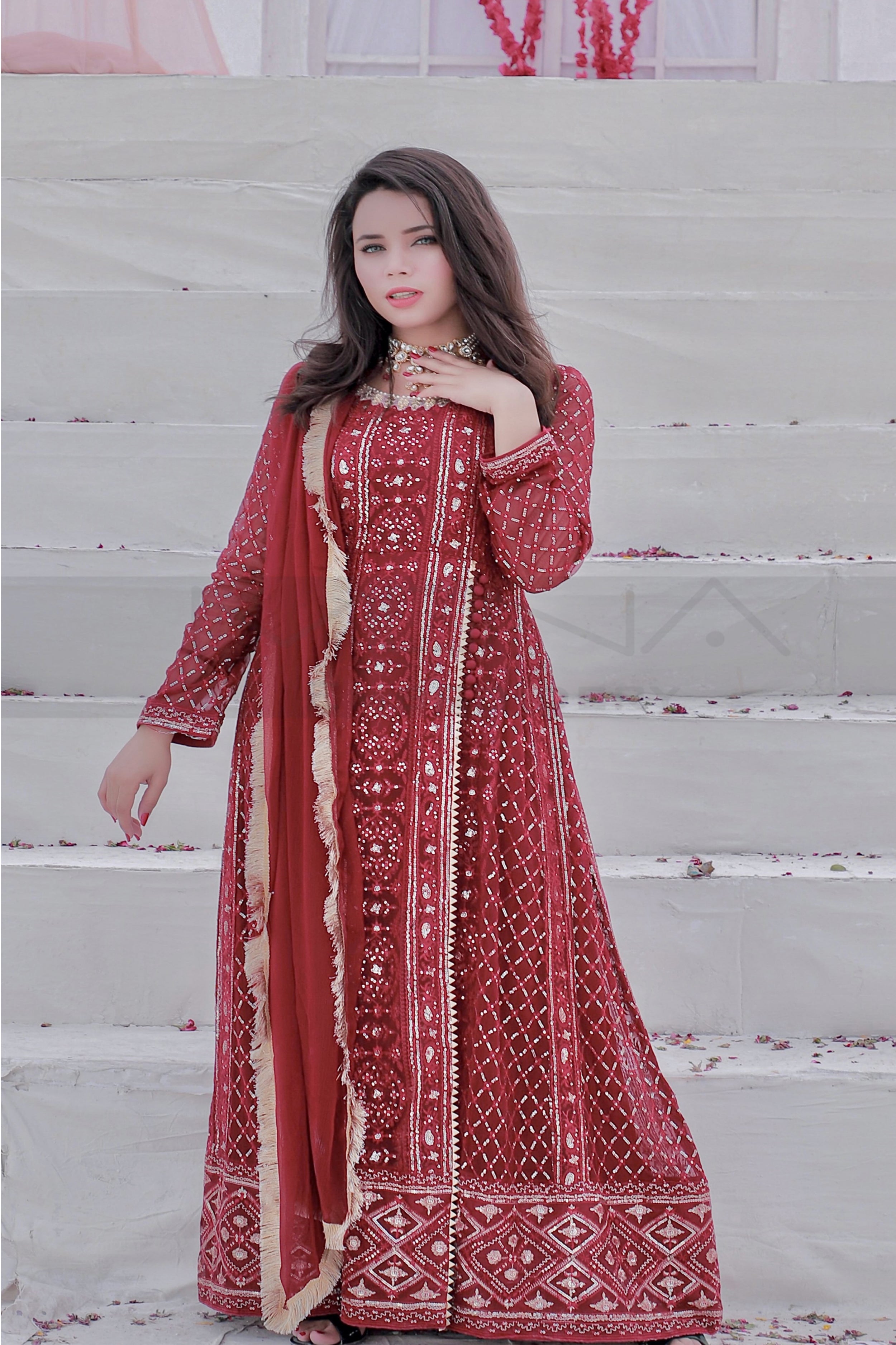 Pakistani Party Wear Dresses | Elegant Embroidery Designs Dress